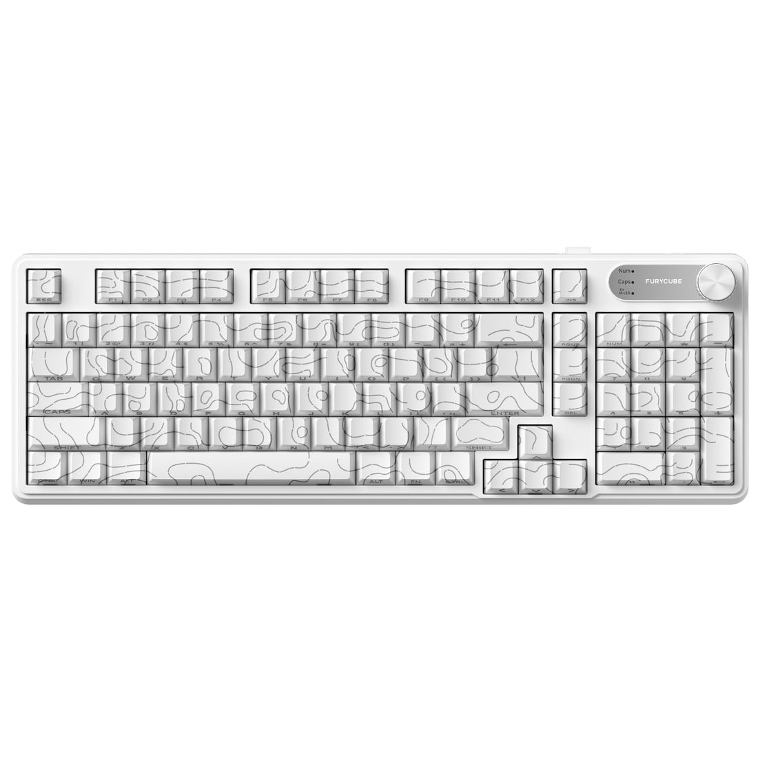 FURYCUBE IP98 Pro Mechanical-feel Office/Gaming Wireless Keyboard