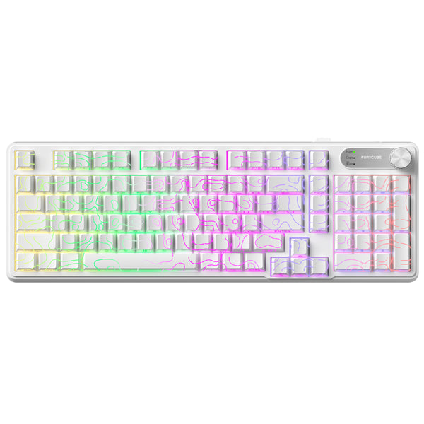 FURYCUBE IP98 Pro Mechanical-feel Office/Gaming Wireless Keyboard