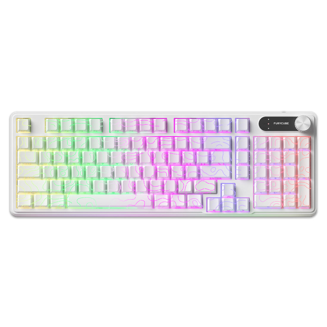 FURYCUBE IP98 Mechanical-feel Office/Gaming Keyboard