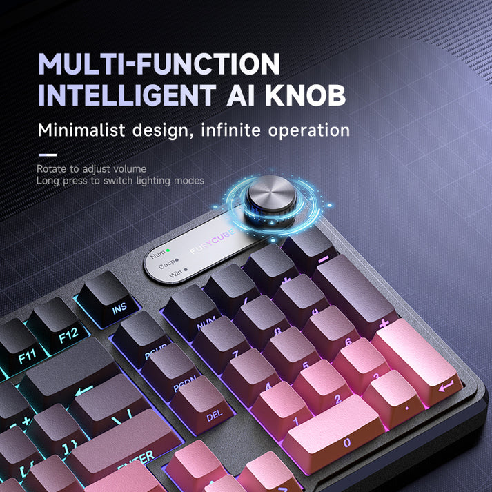 FURYCUBE IP98 Mechanical-feel Office/Gaming Keyboard
