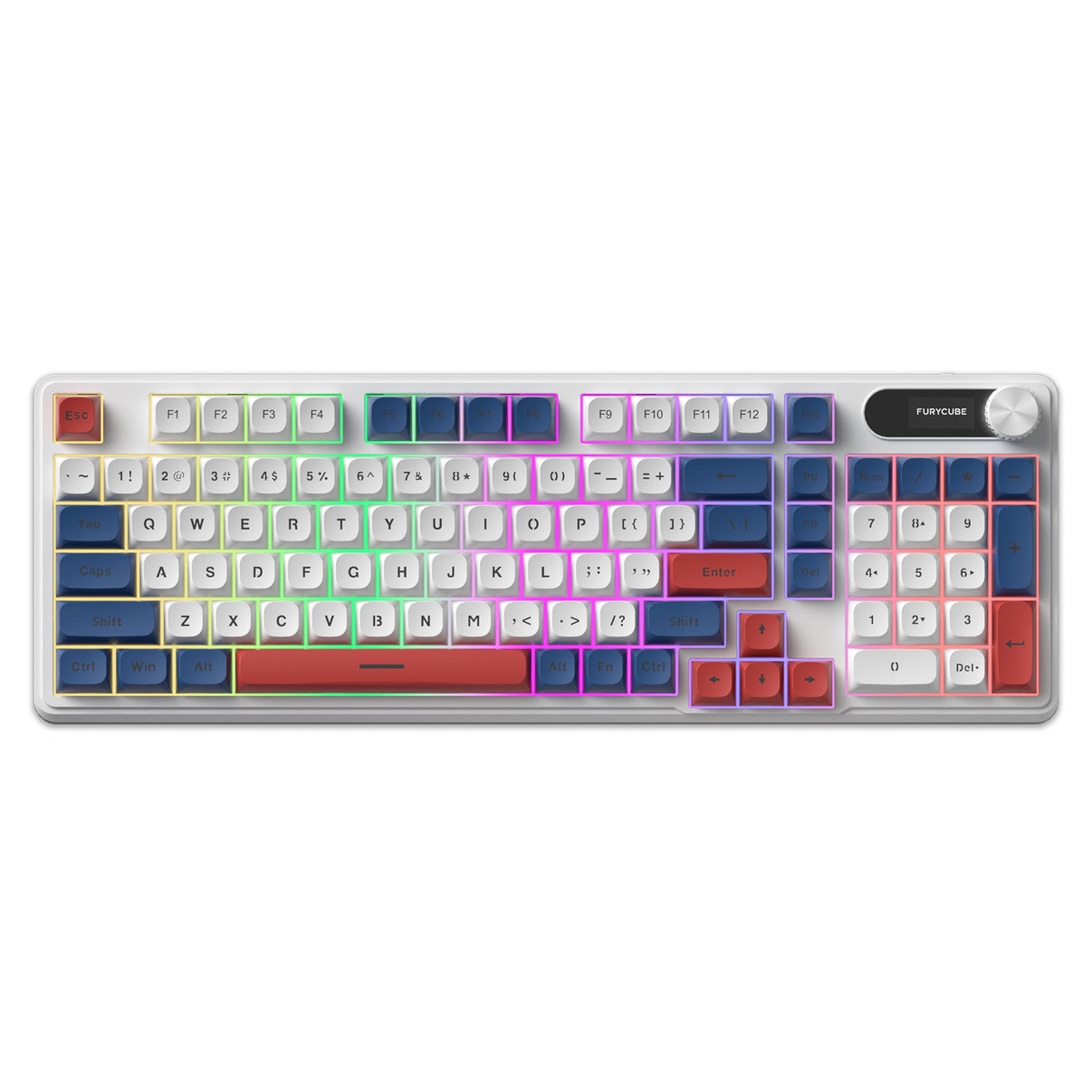 FURYCUBE IP98 Mechanical-feel Office/Gaming Keyboard
